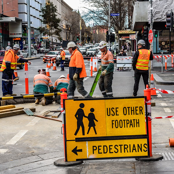 Construction: Working on Footpaths